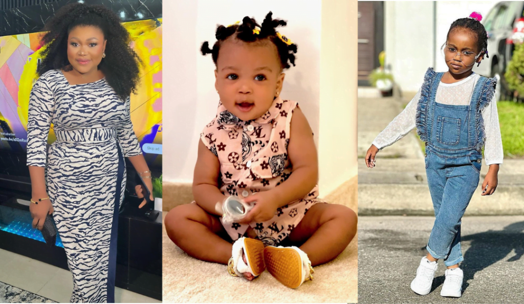 Ruth Kadiri et ses enfants, Reign et Emerald Ezerika - Nollymove